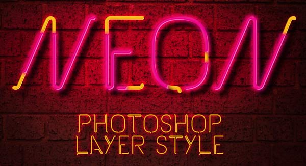 Best Neon Photoshop Styles - 24+ Free & Premium Downloads